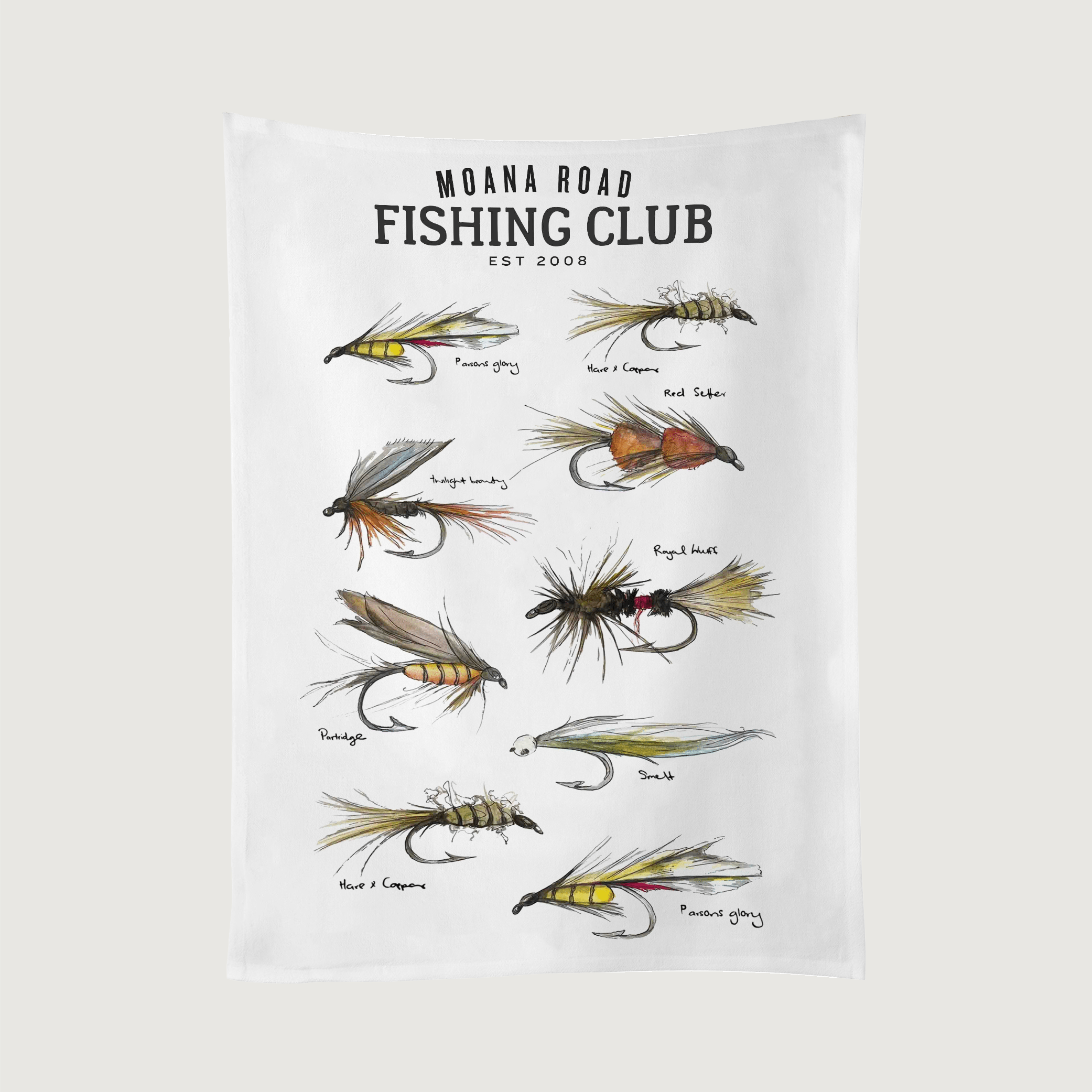 Fly Fishing Tea Towel – Moana Road