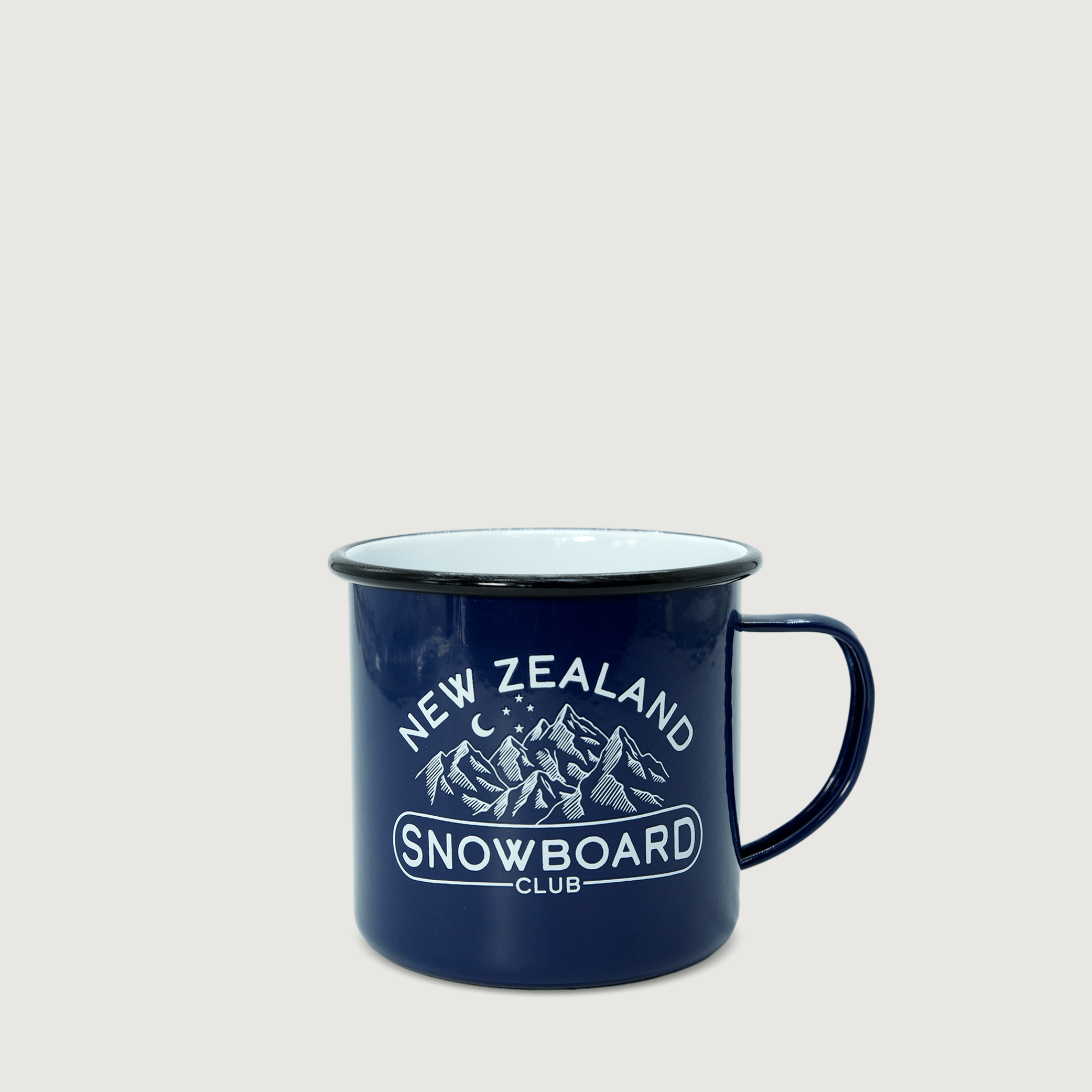 NZ Snowboard Enamel Mug - Moana Road Homeware