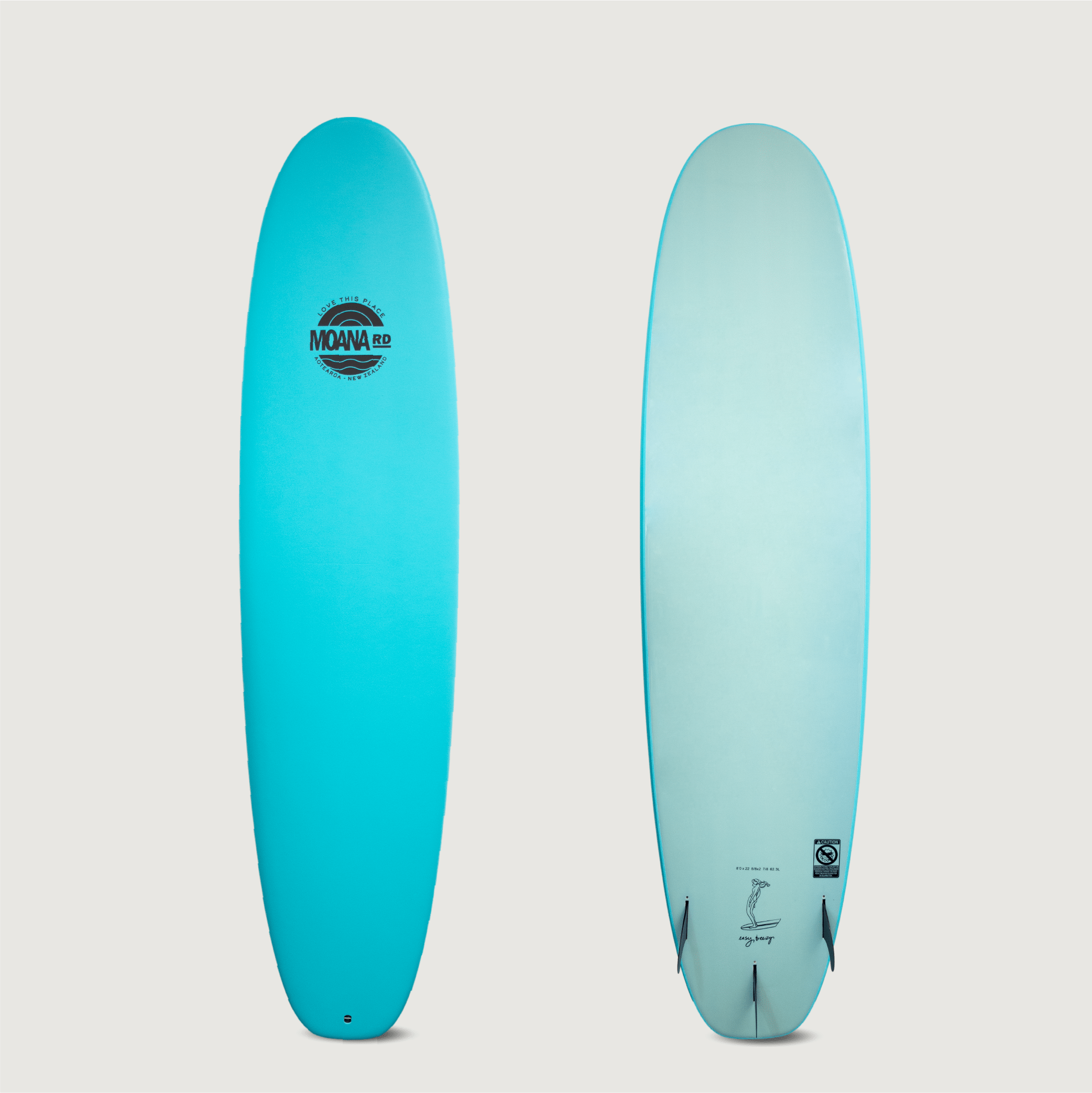 Soft Top Surfboard 8ft - Moana Road